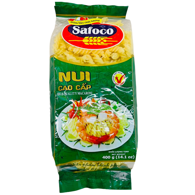 Nui Xoắn Cao Cấp Safoco 400g