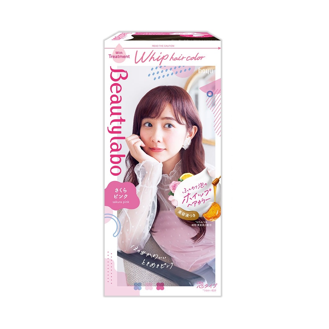 Kem Nhuộm Tóc Beautylabo Dạng Bọt Whip Hair Color Màu Hồng Sakura 125ml