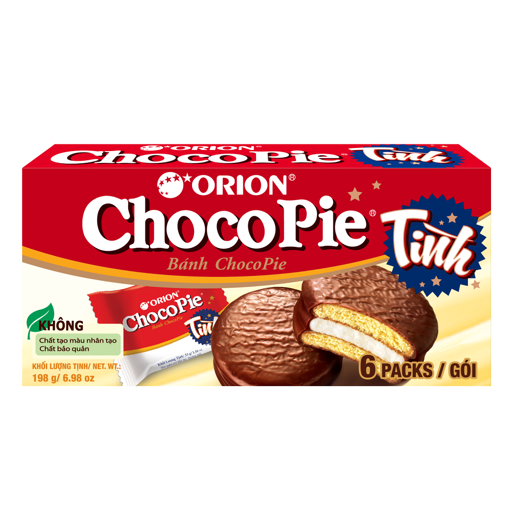 Orion bánh chocopie 198g hộp 6 cái giá tốt tại AEONESHOP | Mua ngay