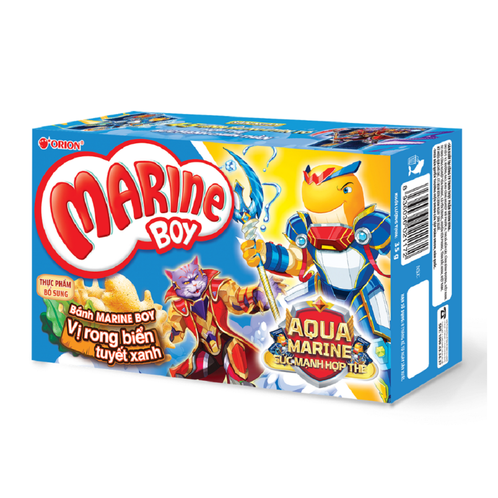 Bánh cá Marine Boy vị rong biển Orion hộp 35g - AEONESHOP