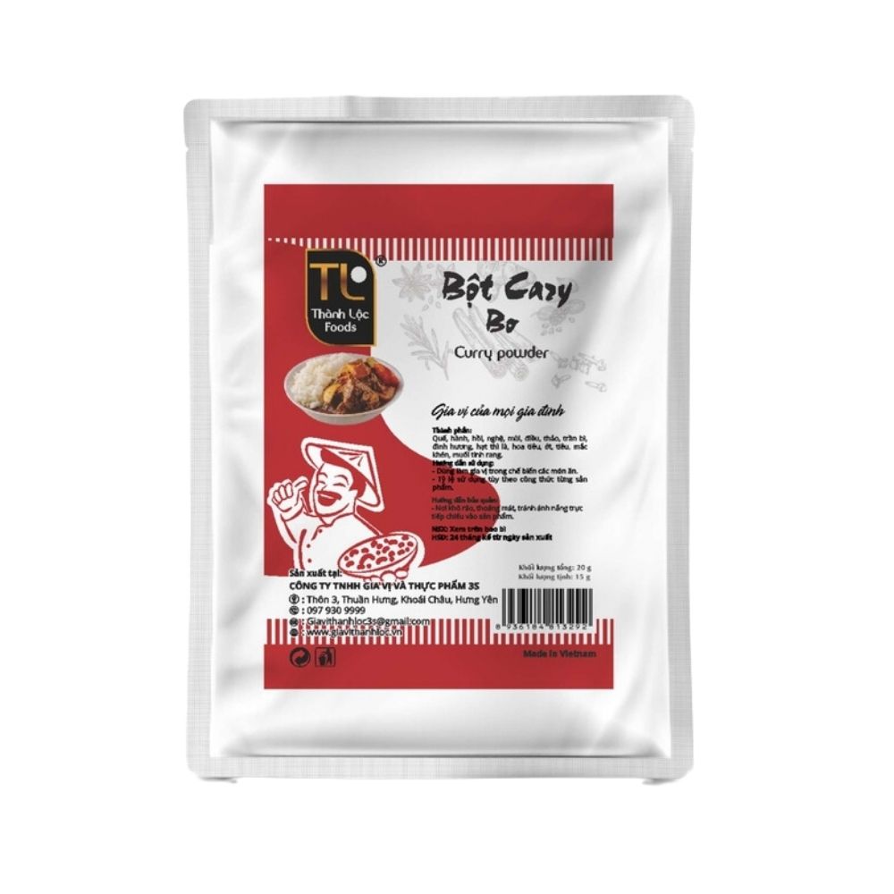 Bột Cary Bơ Thành Lộc 20g