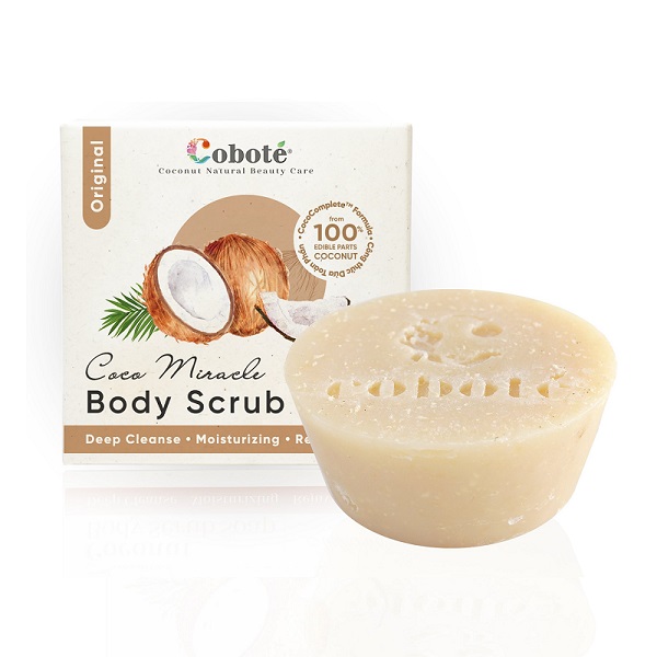 Xà Phòng Tẩy Tế Bào Chết Coboté Coconut Body Scrub Soap Hương Dừa 75g