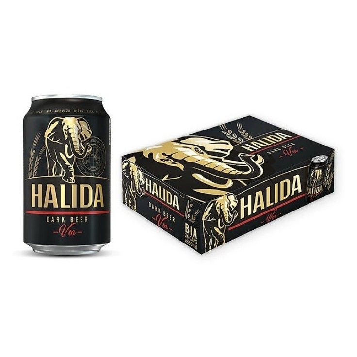 Thùng 24 Lon Bia Halida Export 500ml x 24