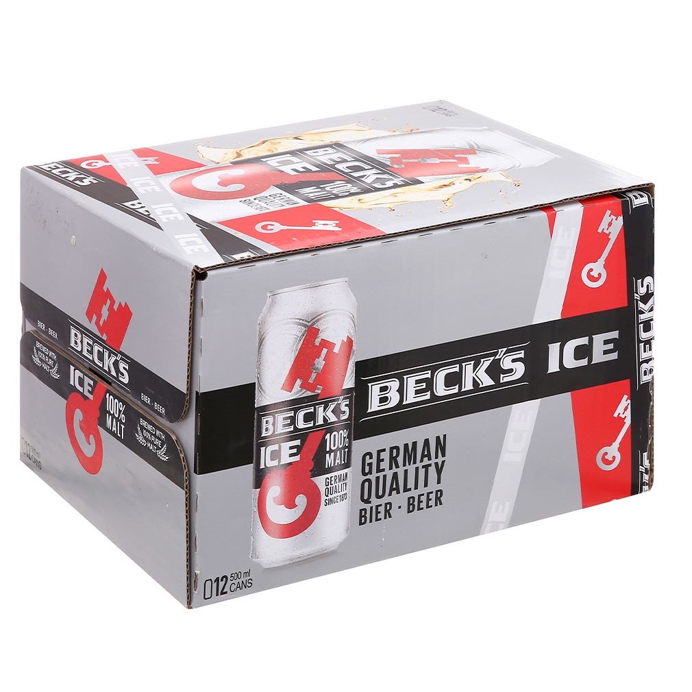 Thùng 12 Lon Bia Budweiser Ice 500ml x 12