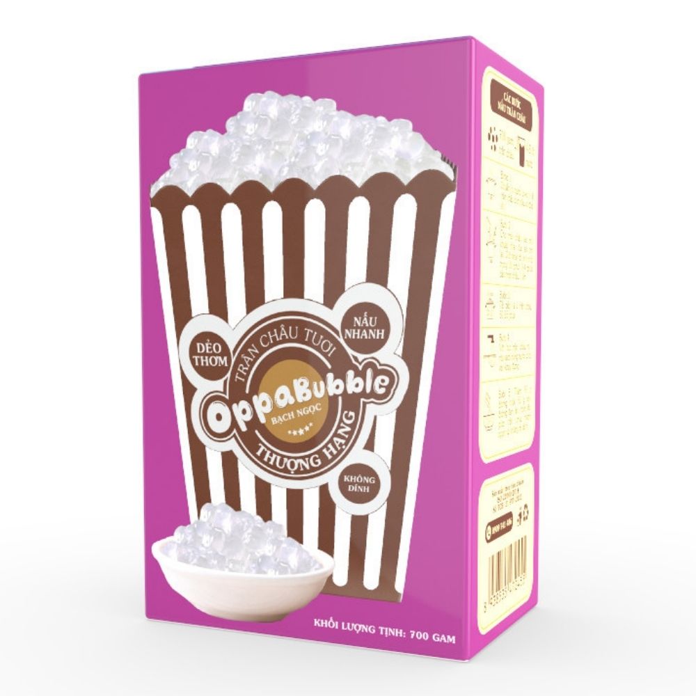 Trân Châu Tươi Oppa Bubble Bạch Ngọc 700g