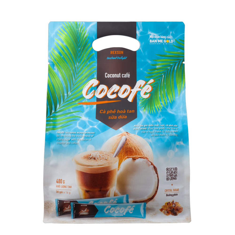 Cà Phê Sữa Dừa Cocofé RexSun 30 x 16g