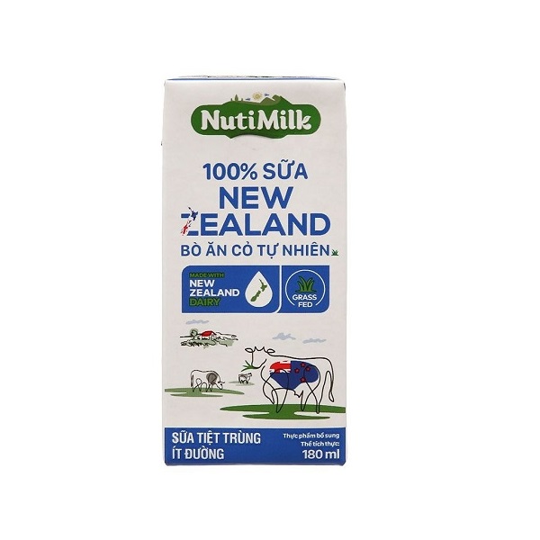 Mua Nutimilk Lốc 4 Hộp Sữa Tiệt Trùng 100% Sữa Newzealand Ít Đường ...