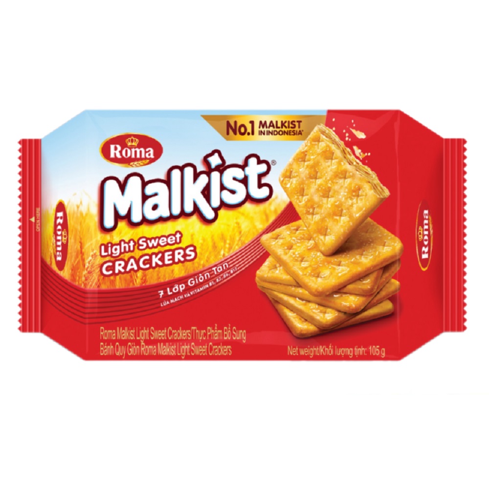 Bánh Crackers Roma Malkist 105g