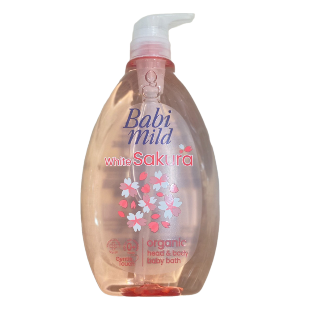 Sữa Tắm Trẻ Em Babi Mild White Sakura 800ml