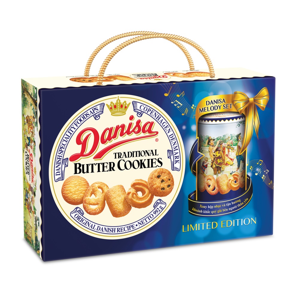Bánh Quy Bơ Danisa Melody Hộp Nhạc 992g
