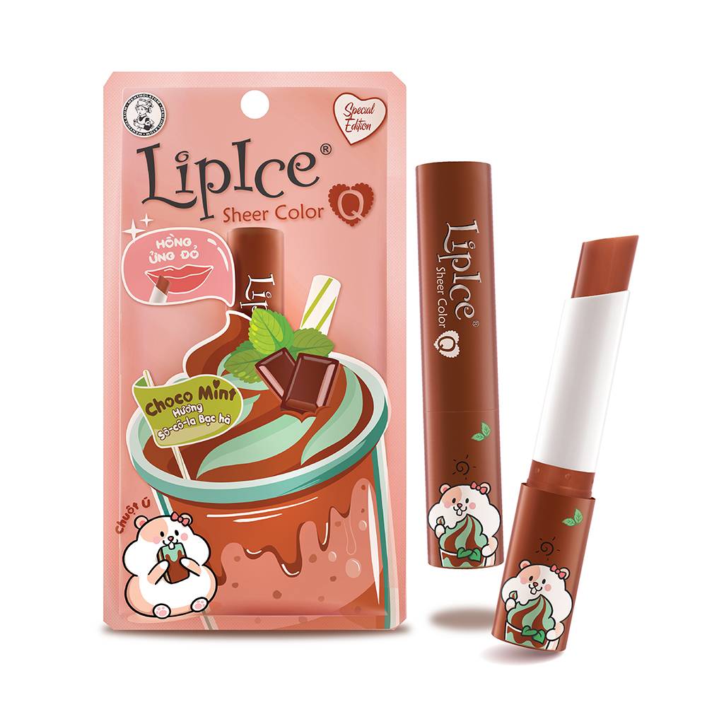 Son Dưỡng Có Màu Tự Nhiên Lipice Sheer Color Q Choco Mint Hương Socola ...