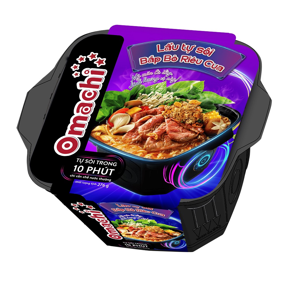 Lẩu Tự Sôi Omachi Bắp Bò Riêu Cua 276g Giá Tốt Tháng 12/2025