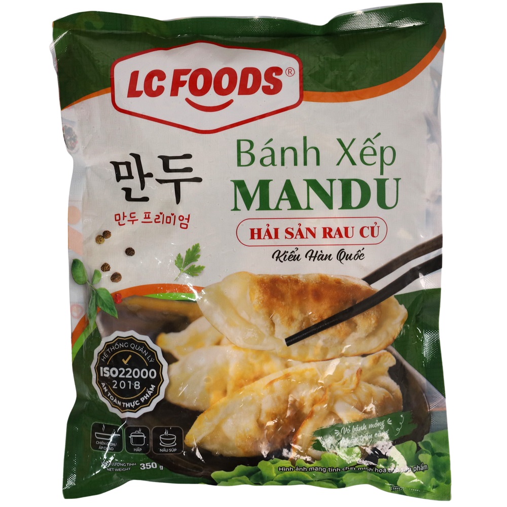 Bánh Mandu Hải Sản Rau Củ LC Foods 350g