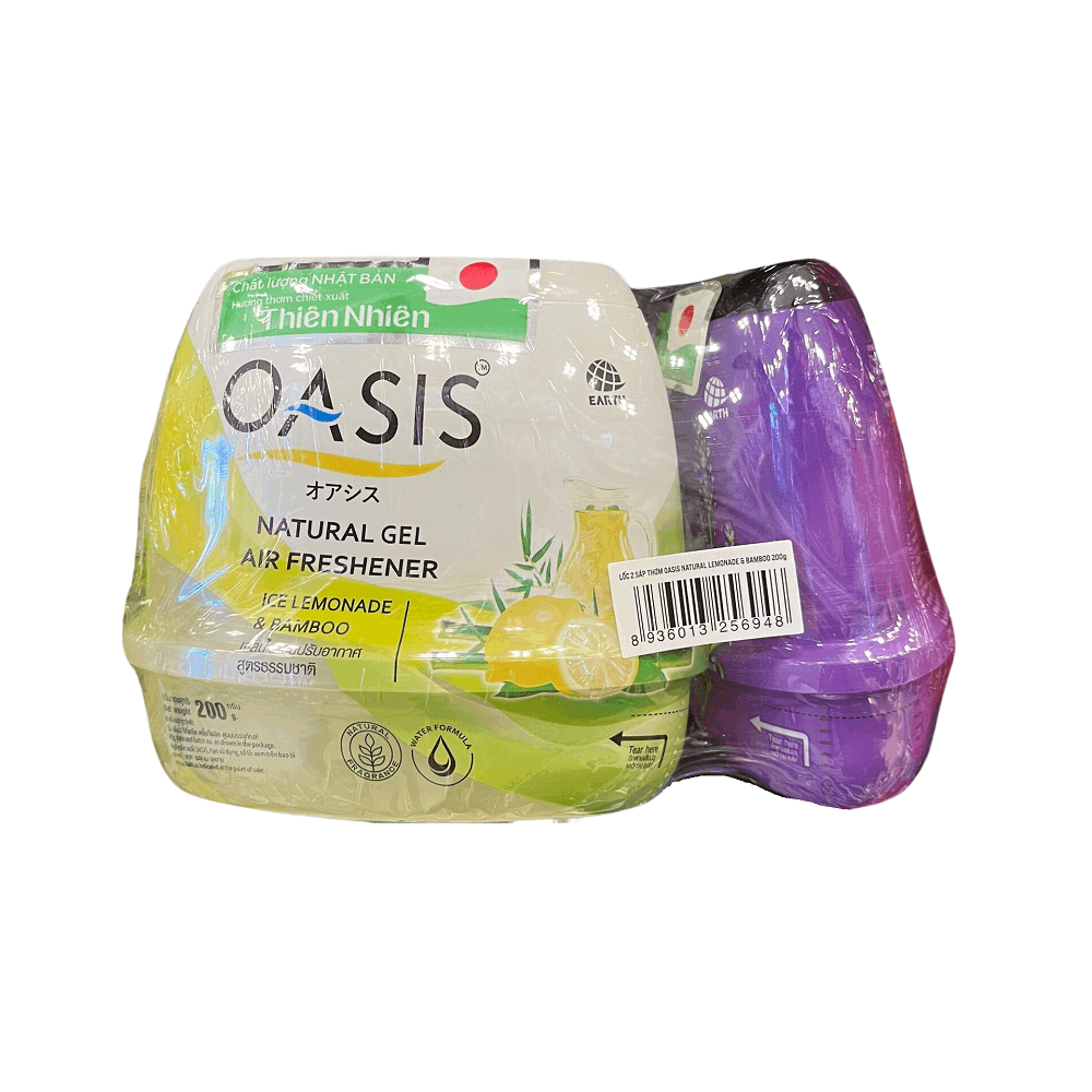 Lô 2+1 Sáp Thơm Oasis Hương Đá Chanh Và Tre Natural Gel Air Freshener ...