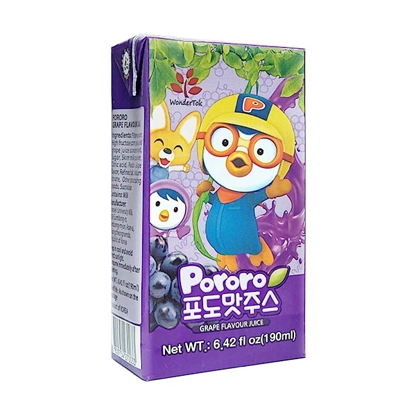 Nước Ép Trái Cây Pororo Vị Nho 190ml