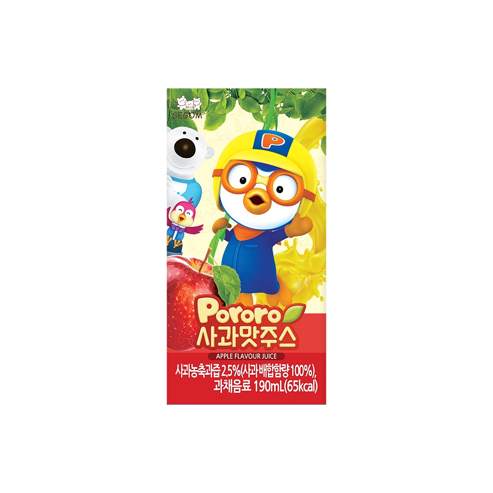 Nước Ép Trái Cây Pororo Vị Táo 190ml