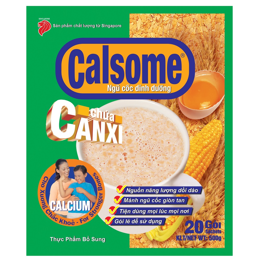 Bột Ngũ Cốc Dinh Dưỡng Calsome Hương Vani 20 x 25g