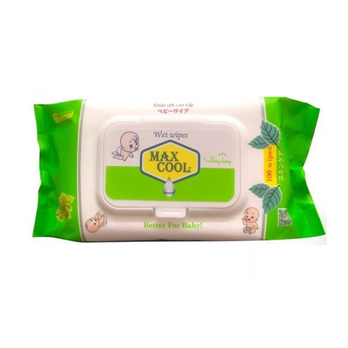 Khăn Ướt Max Cool Không Hương 100 Tờ