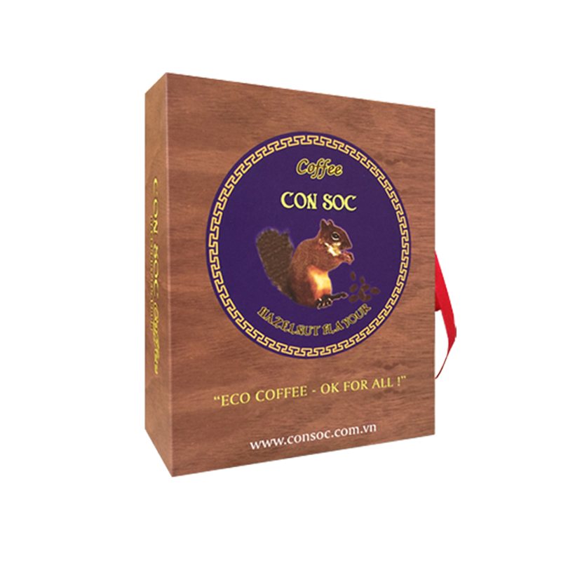 Cà Phê Con Sóc Hazelnut Flavour Hộp Xanh 500g