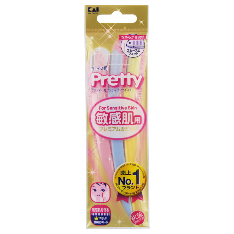 Dao Cạo Lông Mặt Kai Pretty PVL-3P 3 Cây
