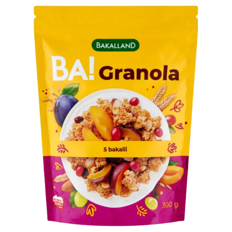 Ngũ Cốc Ba! Granola Bakalland Trái Cây Sấy Và Hạnh Nhân 300g