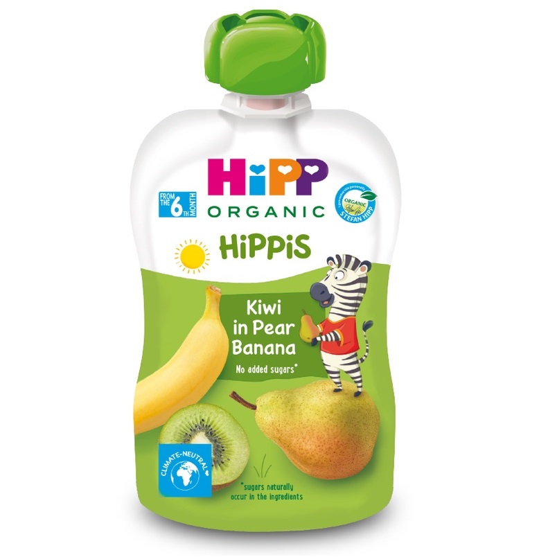 Dinh Dưỡng Hipp Cho Bé Trái Cây Nghiền Organic Kiwi Lê Chuối 100g