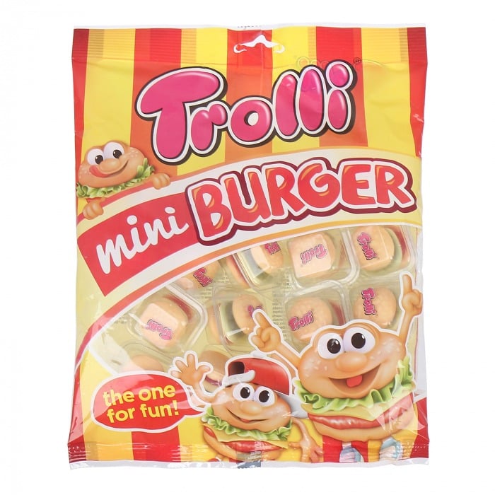 Kẹo Dẻo Trolli Mini Burger 170g Kẹo Dẻo Trolli Mini Burger 170g