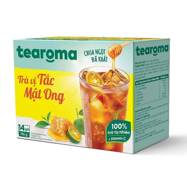Trà Hòa Tan Vị Tắc Mật Ong Tearoma 14 x 14g