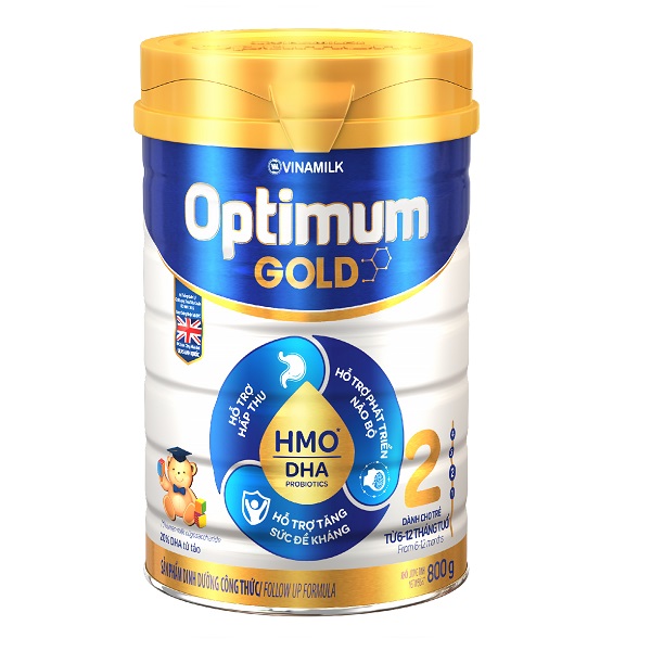Sữa Bột Optimum Gold Số 2 Cho Bé 6-12 Tháng 800g
