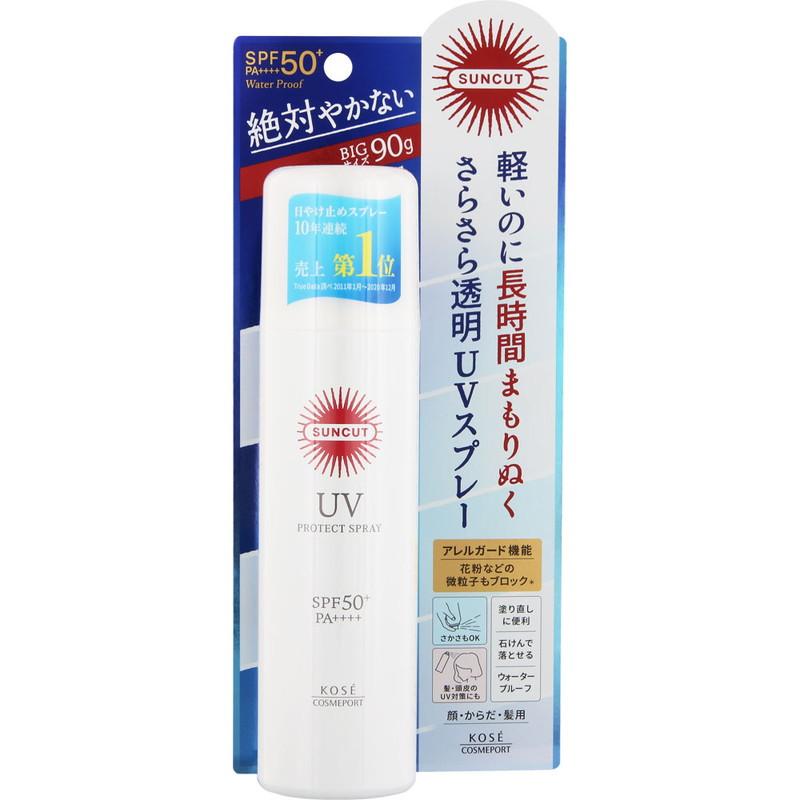 Xịt Chống Nắng Kosé Suncut Protect SPF50+/PA++++ Trắng 90g