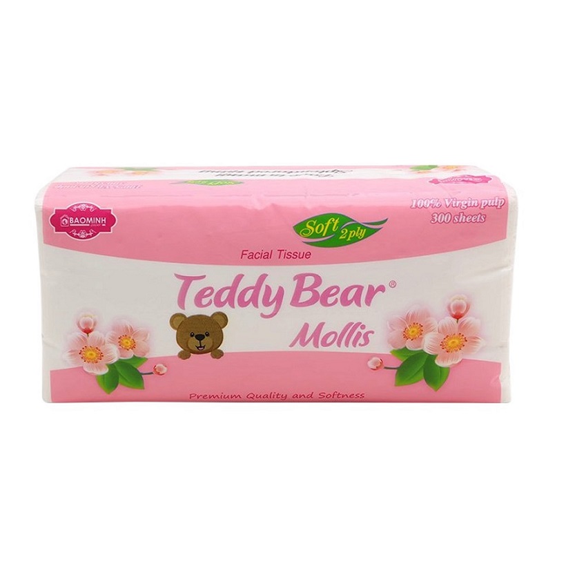 Khăn Giấy Rút Teddy Bear Mollis 300 Tờ