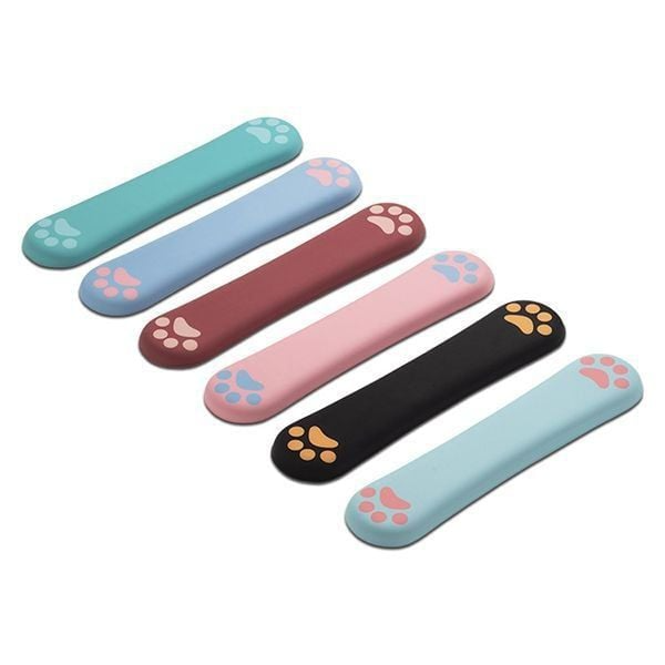 Đệm Kê Tay Bàn Phím Silicon YW Họa Tiết Chân Mèo