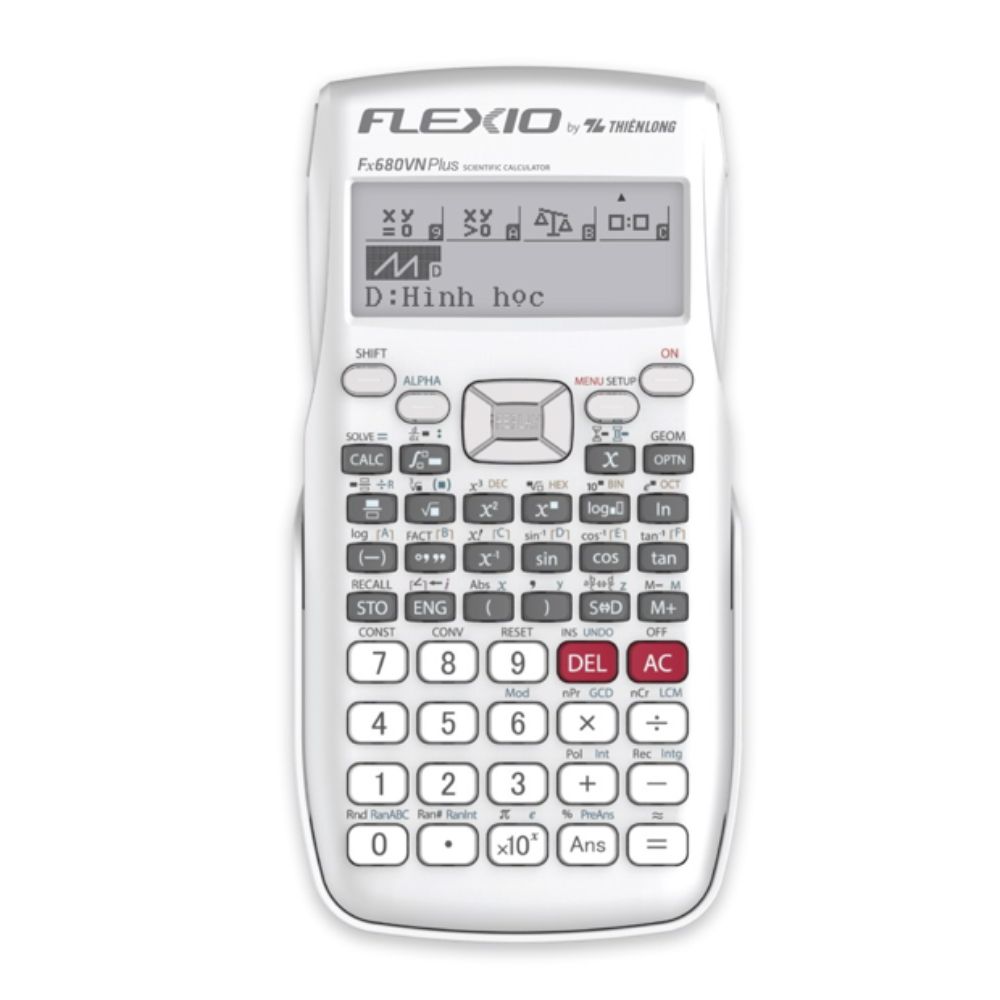 Máy Tính Khoa Học Flexio FX680VN Plus Màu Trắng