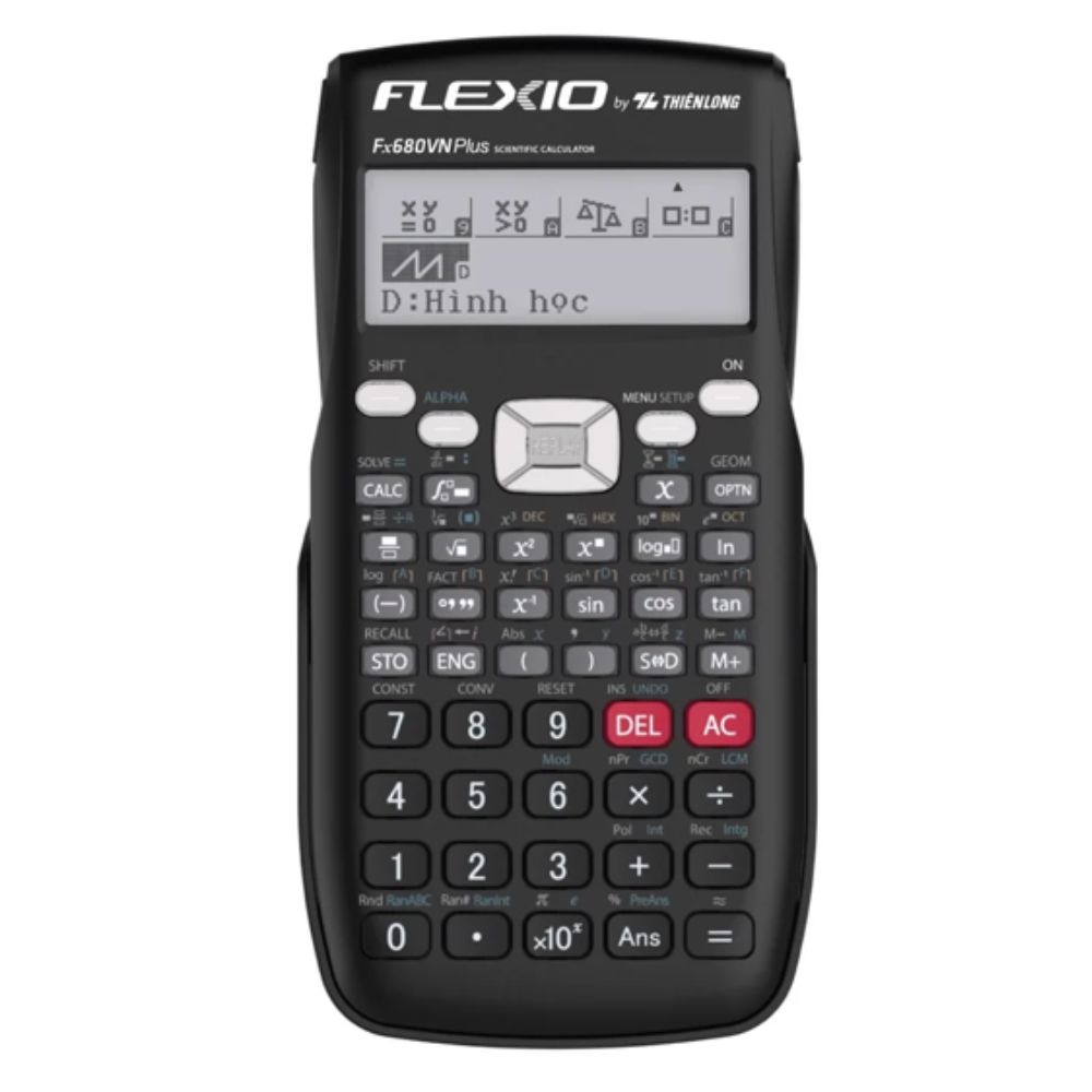 Máy Tính Khoa Học Flexio FX680VN Plus Màu Đen