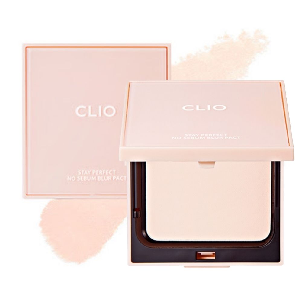 Phấn Phủ Dạng Nén Clio Trang Điểm Stay Perfect No Sebum Blur Pact 10g