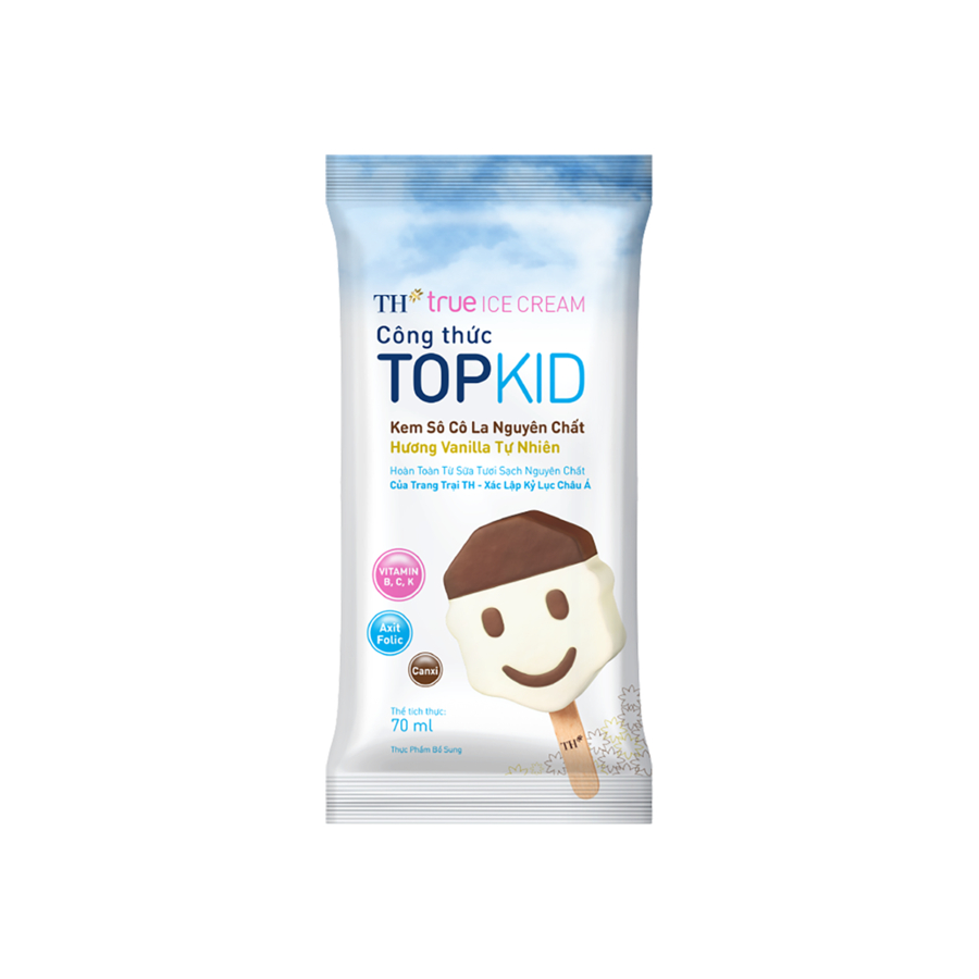 Kem Que Topkid Sôcôla Vanilla TH true ICE CREAM 46g
