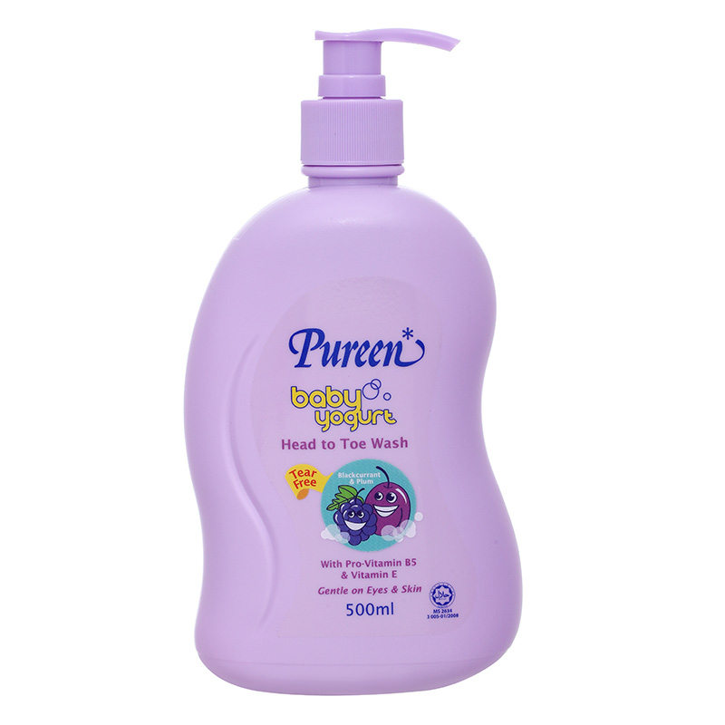 Sữa Tắm Gội Pureen Hương Sữa Chua Nho Đen Và Mận 500ml