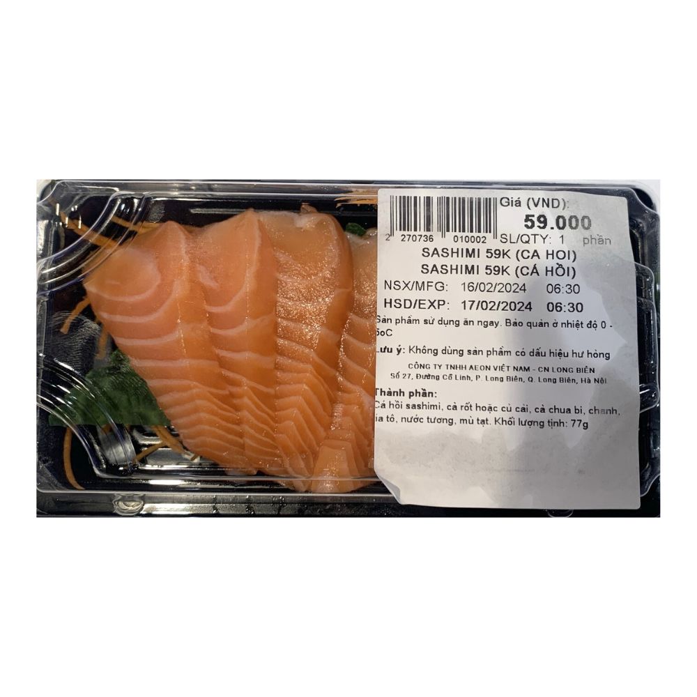 Sashimi Cá Hồi Set 77g