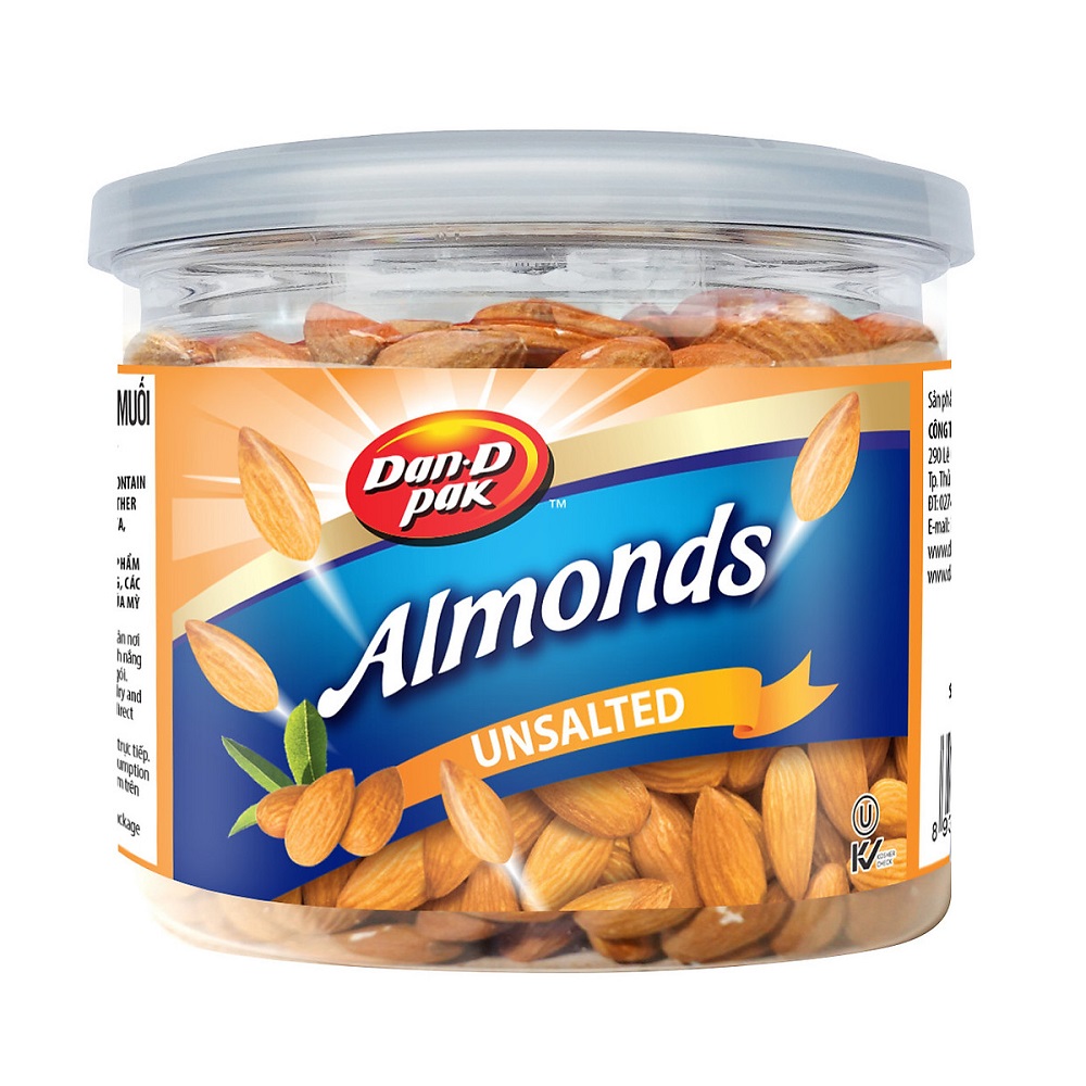 Hạnh Nhân Dan-D Pak Không Muối 170g