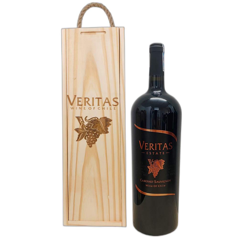 Vang Đỏ Veritas Chile Estate Carbernet Sauvignon Hộp Gỗ 1.5L