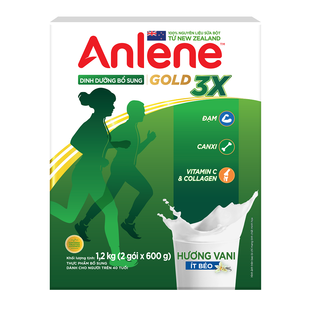 Sữa Bột Anlene Gold 3X Hương Vani 1.2kg