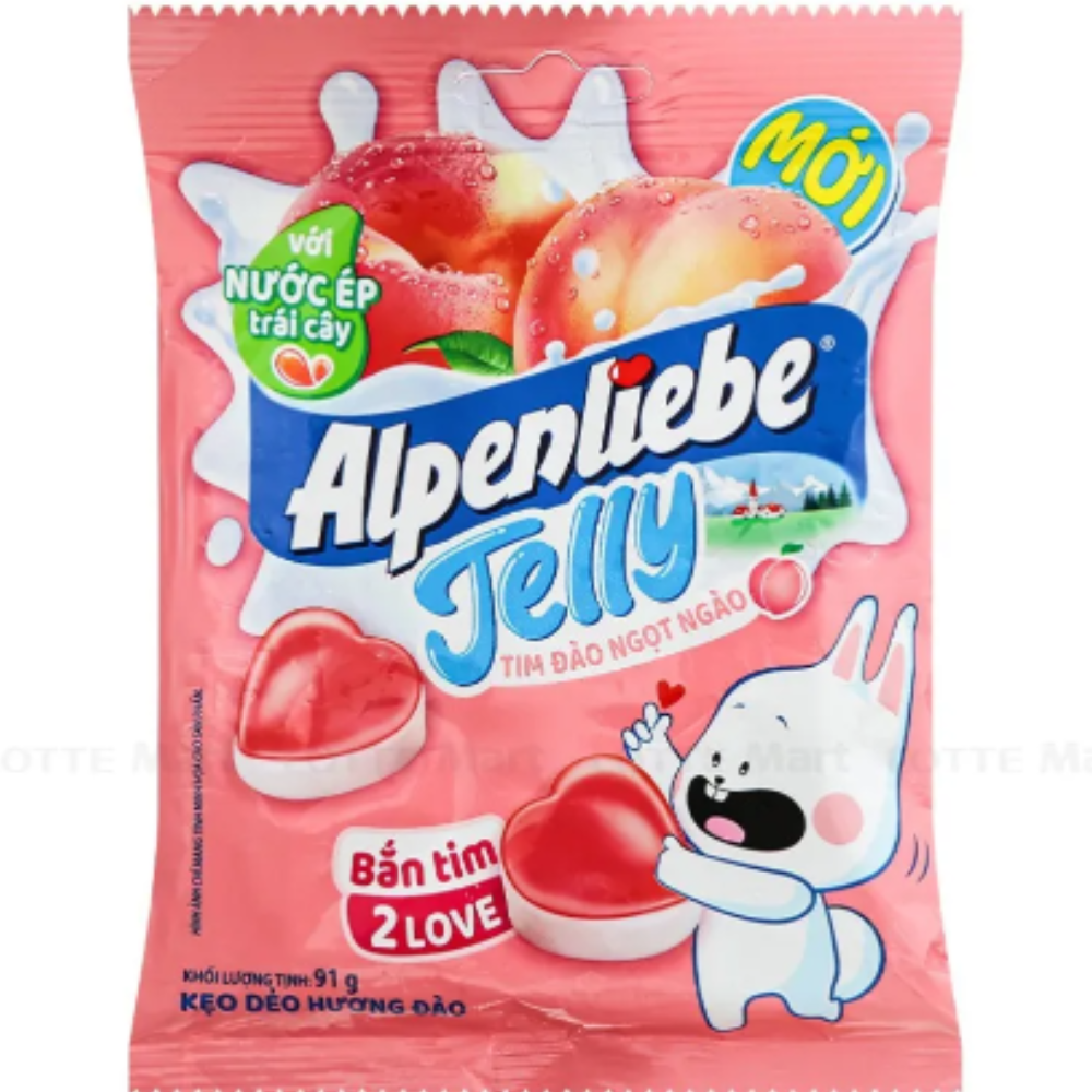 Kẹo Alpenliebe Dẻo Hương Đào 91g