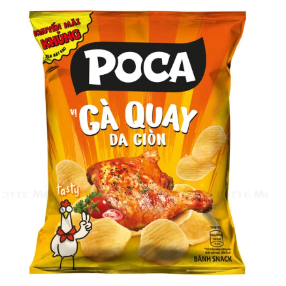Snack Poca Vị Gà Quay Da Giòn 60g