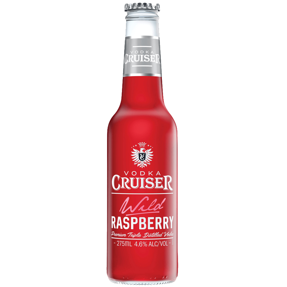 Nước Giải Khát Vodka Cruiser Có Cồn 4.6% Rasp Berry 275ml