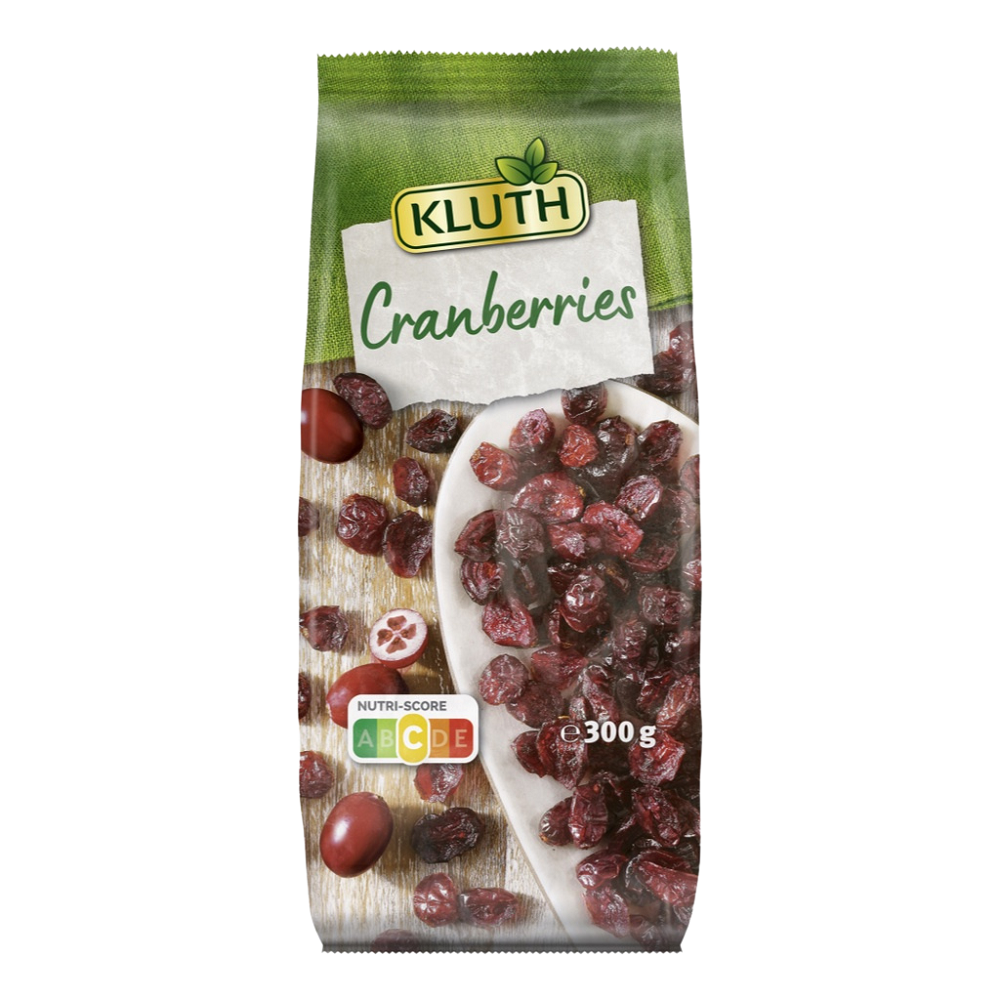 Mứt Nam Việt Quất Khô Cranberries Kluth 300g