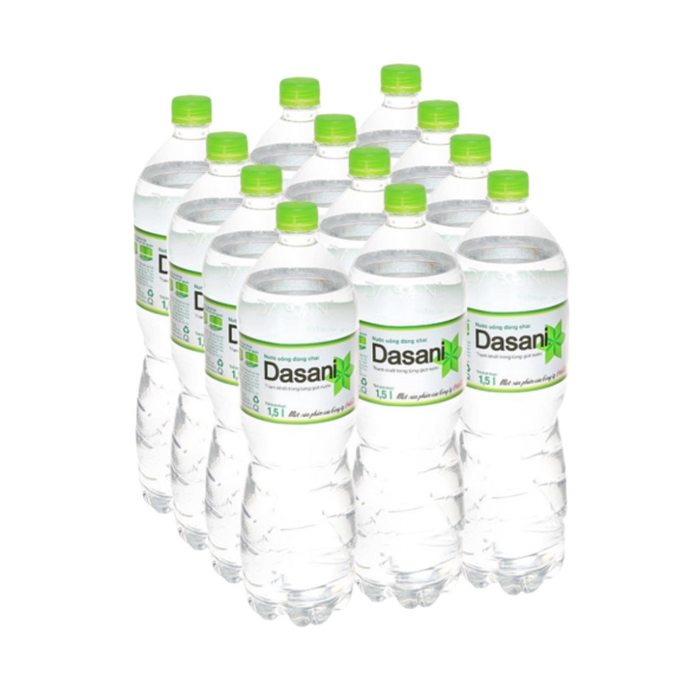 Thùng 12 chai nước suối Dasani chai 1.5L giá tốt - AEONESHOP