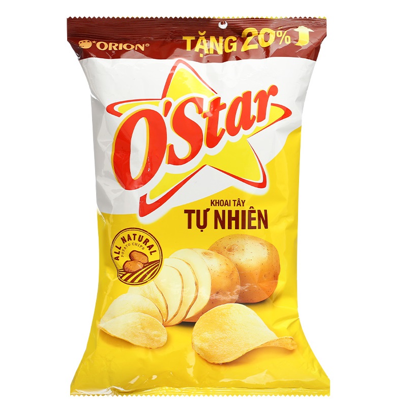 Snack O'Star Vị Khoai Tây Tự Nhiên 108g