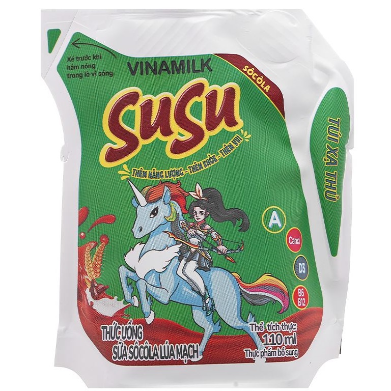 Sữa Vinamilk Susu socola lúa mạch túi 110ml GIÁ TỐT | AEONESHOP