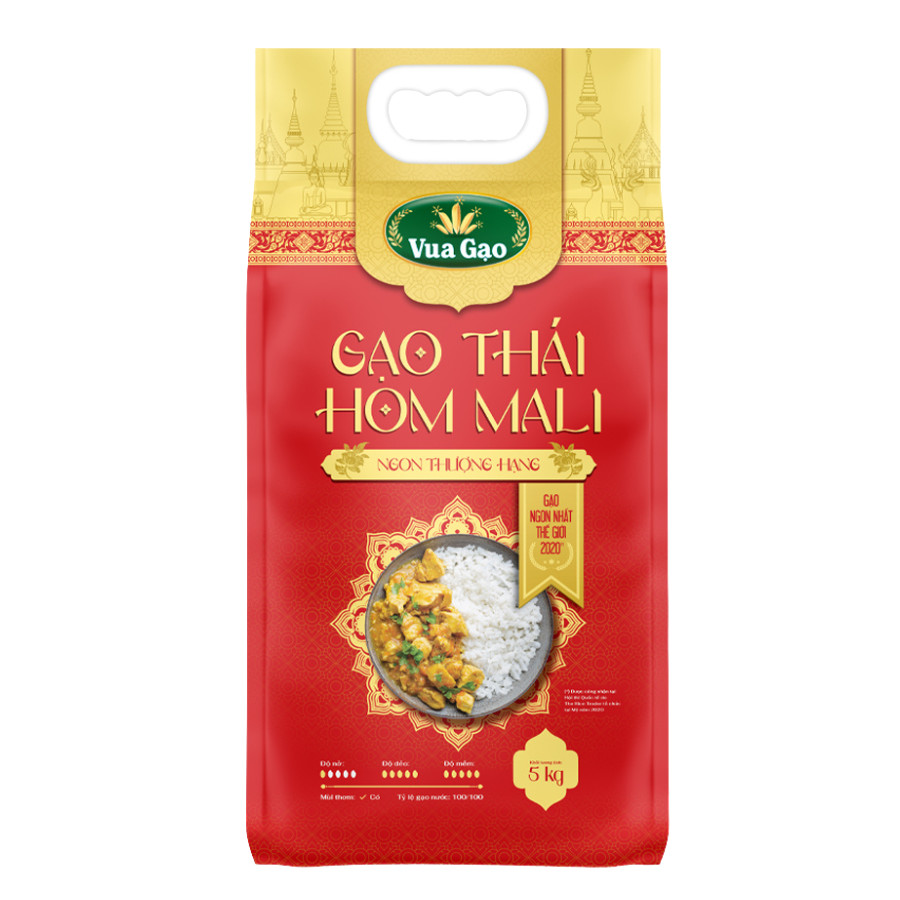 Gạo Thái Ngon Thượng Hạng Hom Mali 5kg