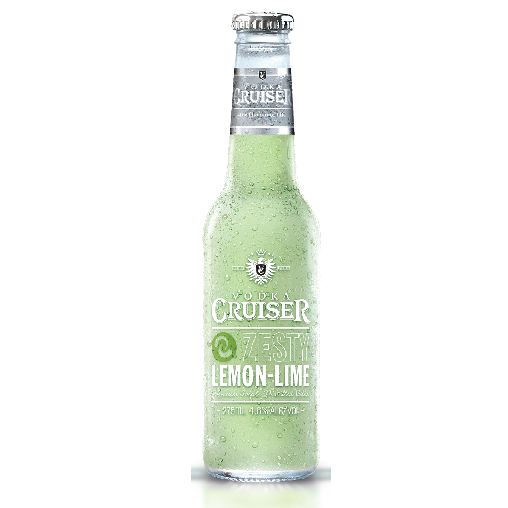 Nước Giải Khát Có Cồn Vodka Cruiser 4.6% Lemon Lime 275ml